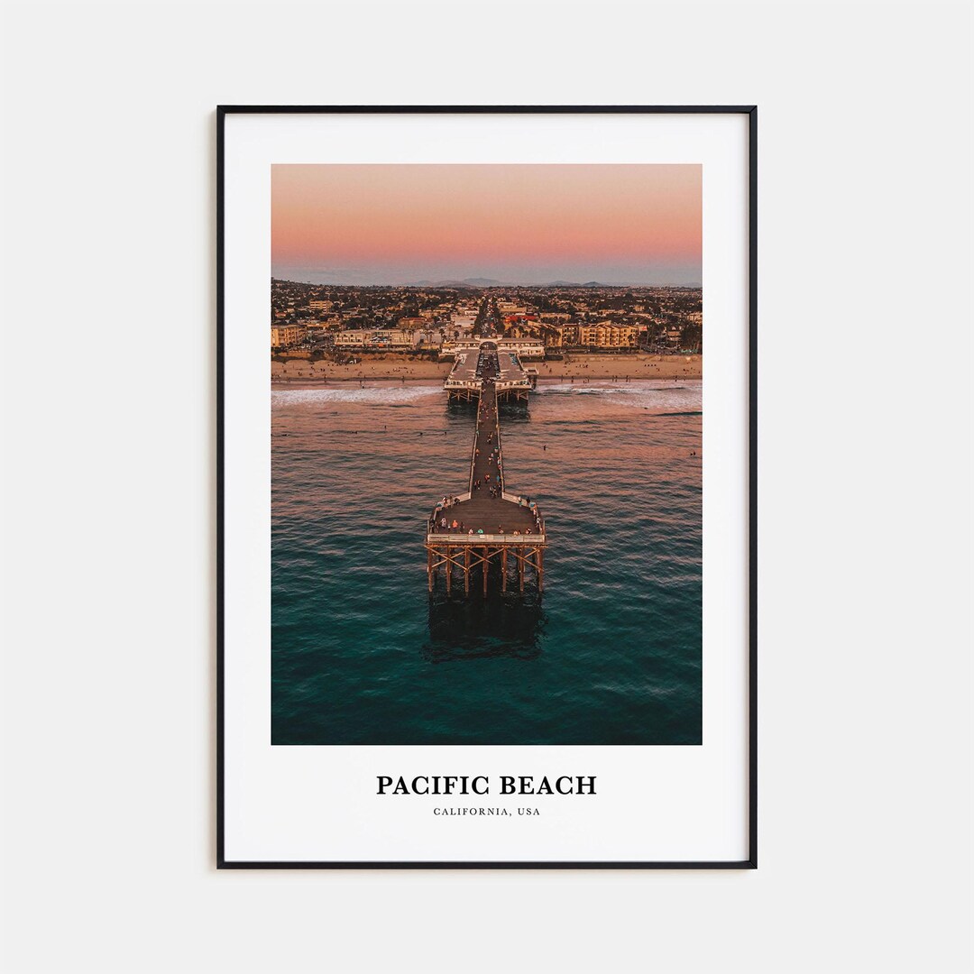 Pacific Beach Print, Pacific Beach Photo Poster, Pacific Beach Travel ...