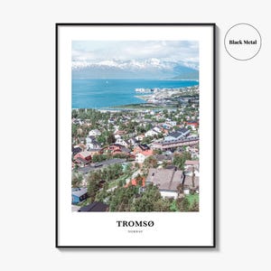 Tromso Print, Tromso Photo Poster, Tromso Travel Wall Art, Tromso Map ...