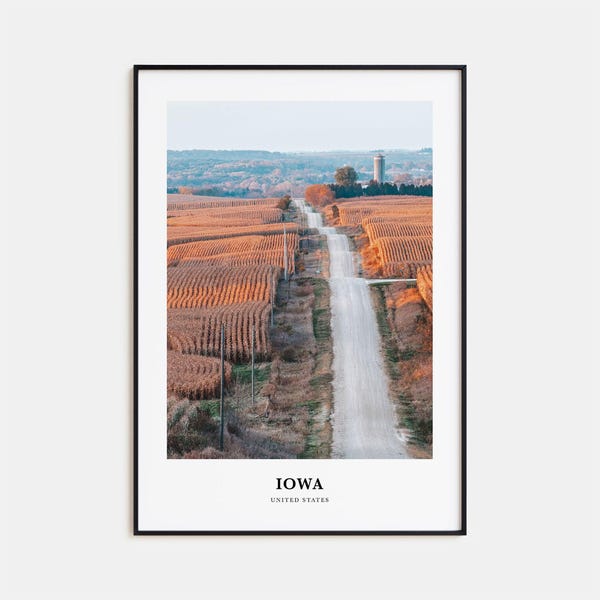 Iowa Print - Etsy