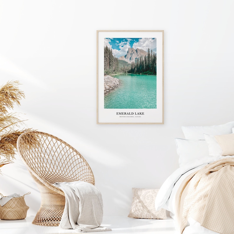 Emerald Lake Print, Emerald Lake Photo Poster, Emerald Lake Travel Wall ...