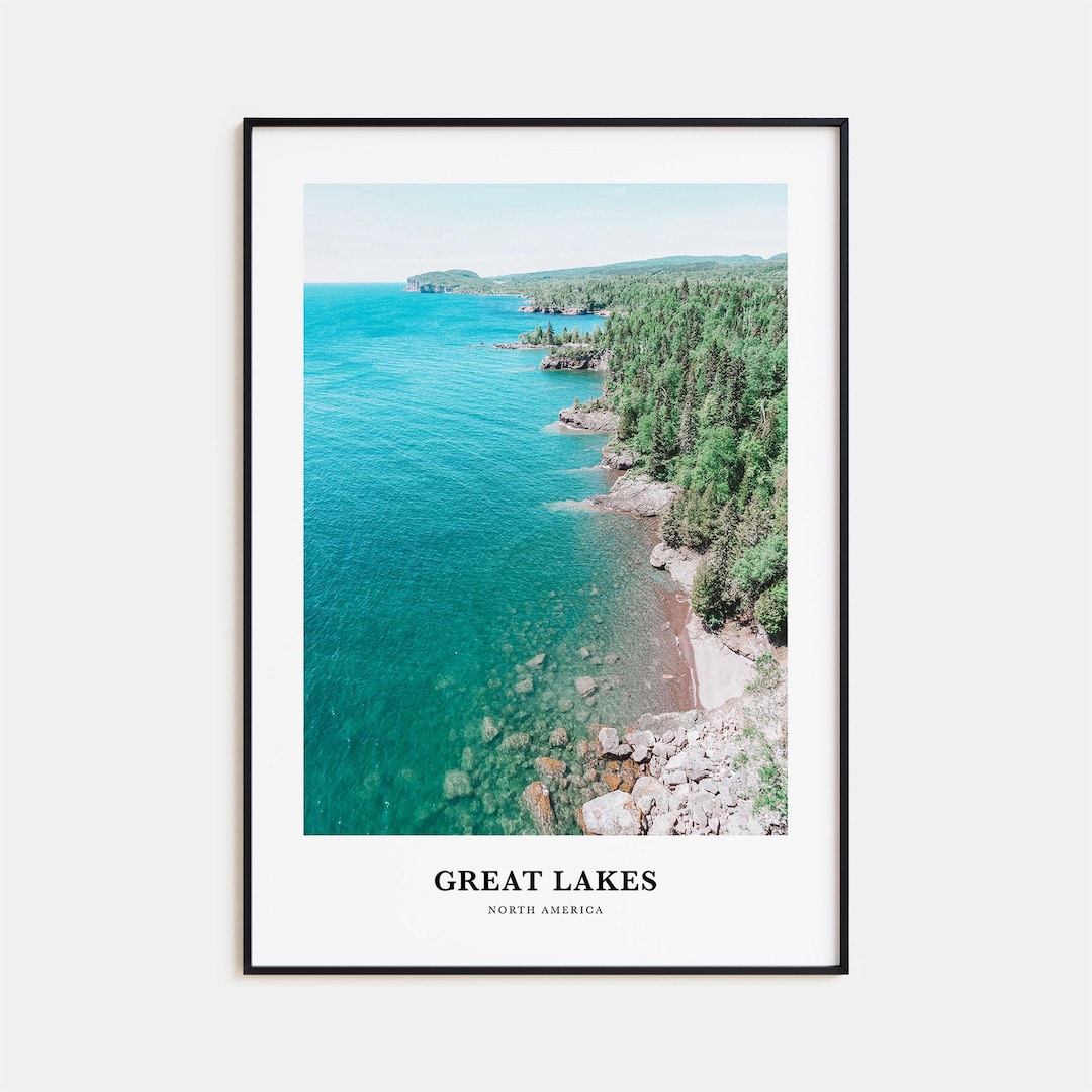 Great Lakes Print, Great Lakes Photo Poster, Great Lakes Travel Wall ...