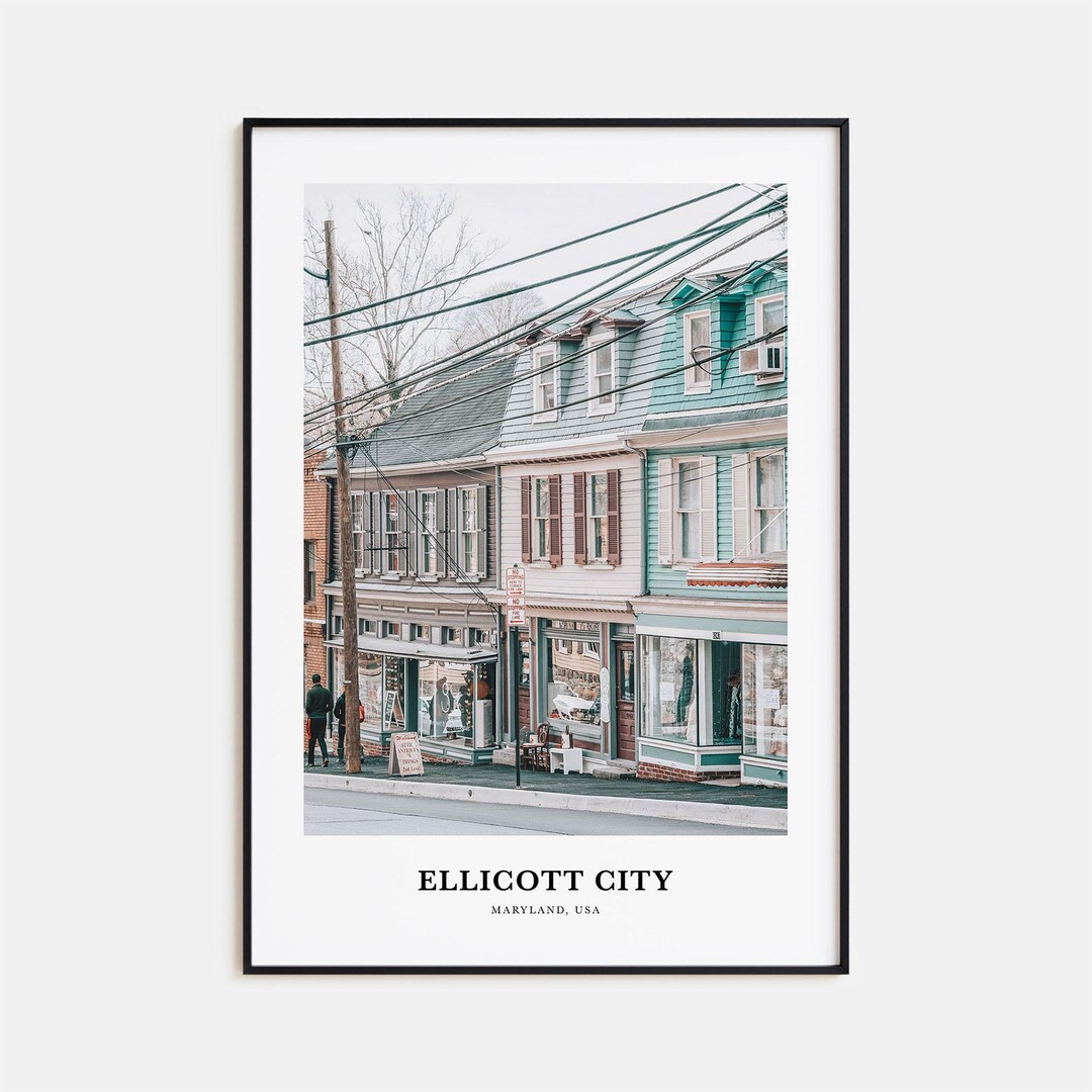 Ellicott City Print, Ellicott City Photo Poster, Ellicott City Travel ...