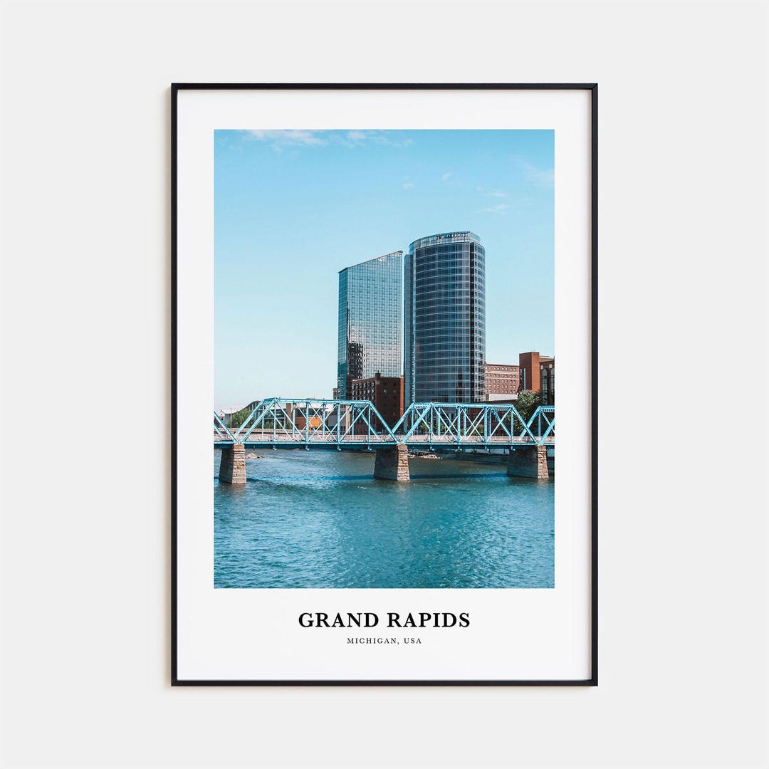 Grand Rapids Print, Grand Rapids Photo Poster, Grand Rapids Travel Wall ...