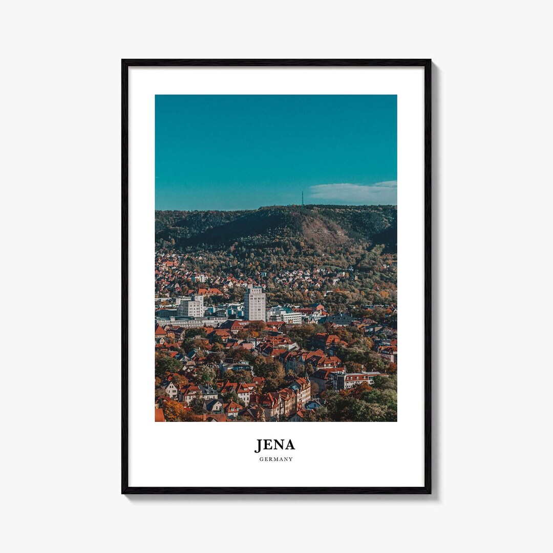 Jena Print, Jena Photo Poster, Jena Travel Wall Art, Jena Map Print ...