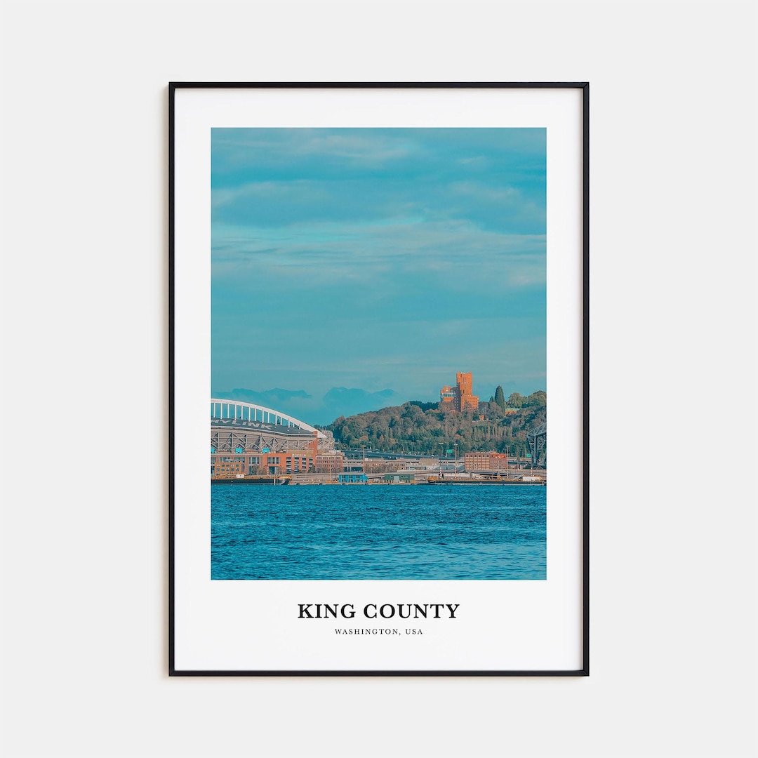 King County Print, King County Photo Poster, King County Travel Wall ...