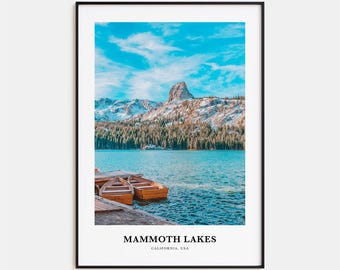 Mammoth Lakes Photo Print Sunset Twin Falls Lookout Sierra Nevada ...