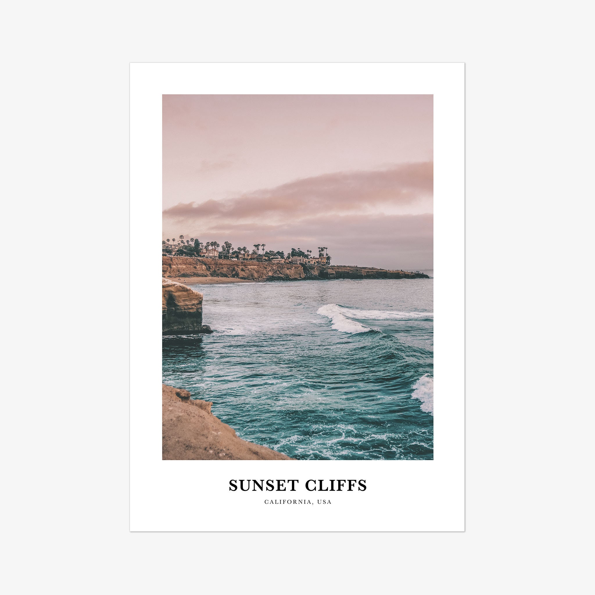 Sunset Cliffs Print, Sunset Cliffs Photo Poster, Sunset Cliffs Travel ...