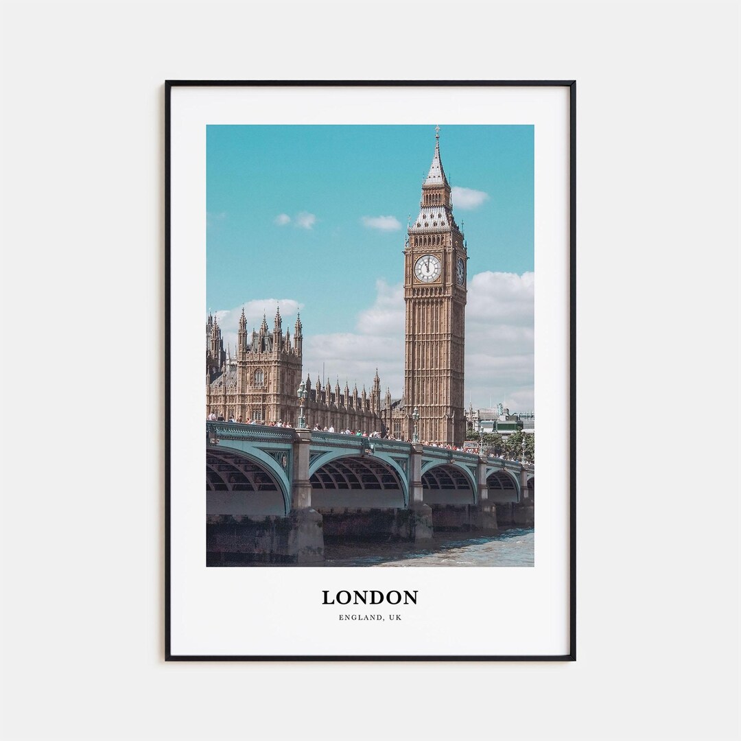 London Print No 2, London Photo Poster, London Travel Wall Art, London ...