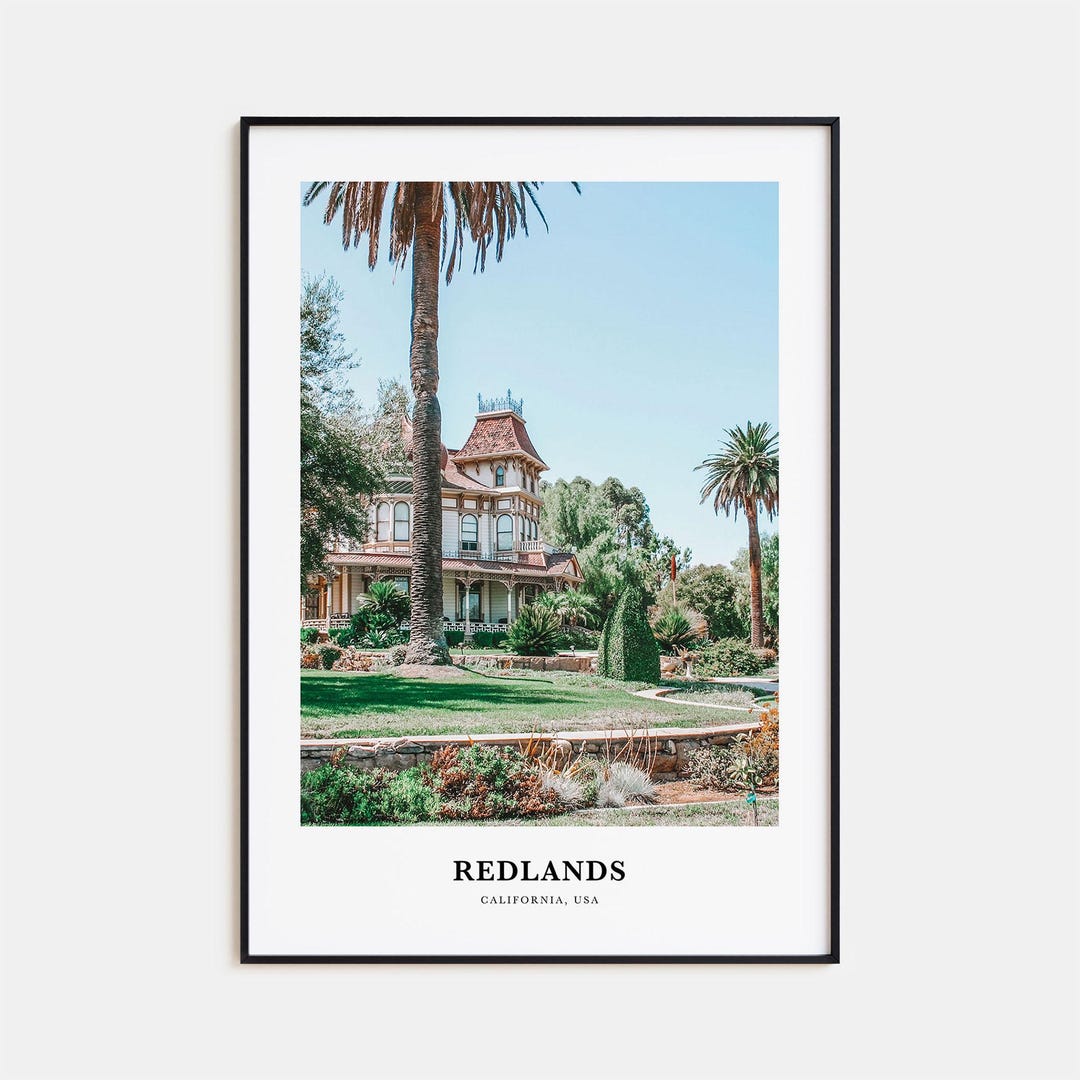 Redlands Print, Redlands Photo Poster, Redlands Travel Wall Art ...