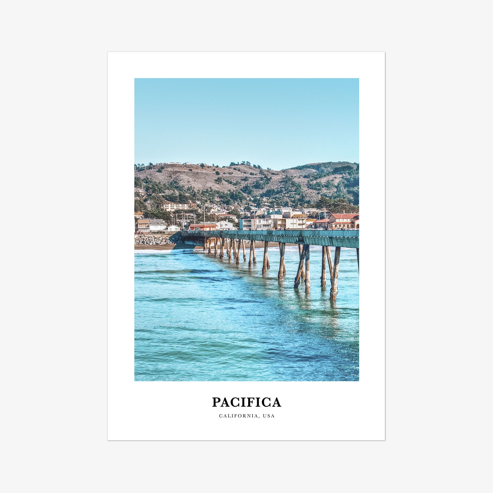 Pacifica Print No 1, Pacifica Photo Poster, Pacifica Travel Wall Art ...