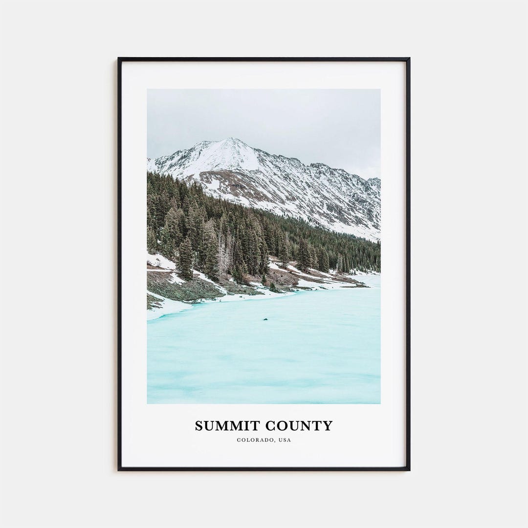 Summit County Print, Summit County Photo Poster, Summit County Travel ...