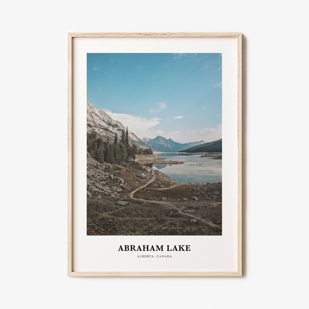 Abraham Lake Print, Abraham Lake Photo Poster, Abraham Lake Travel Wall ...