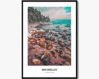 Michigan Photography Print - Original Wall Art Photo - Modern ...
