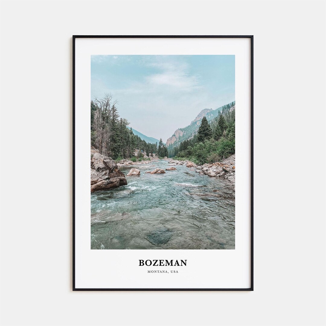 Bozeman Print, Bozeman Photo Poster, Bozeman Travel Wall Art, Bozeman ...