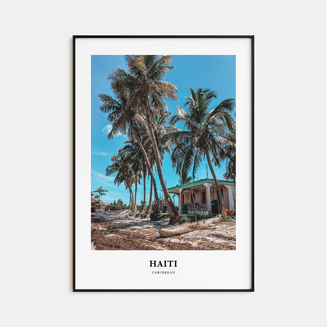 Haiti Print, Haiti Photo Poster, Haiti Travel Wall Art, Haiti Map Print ...