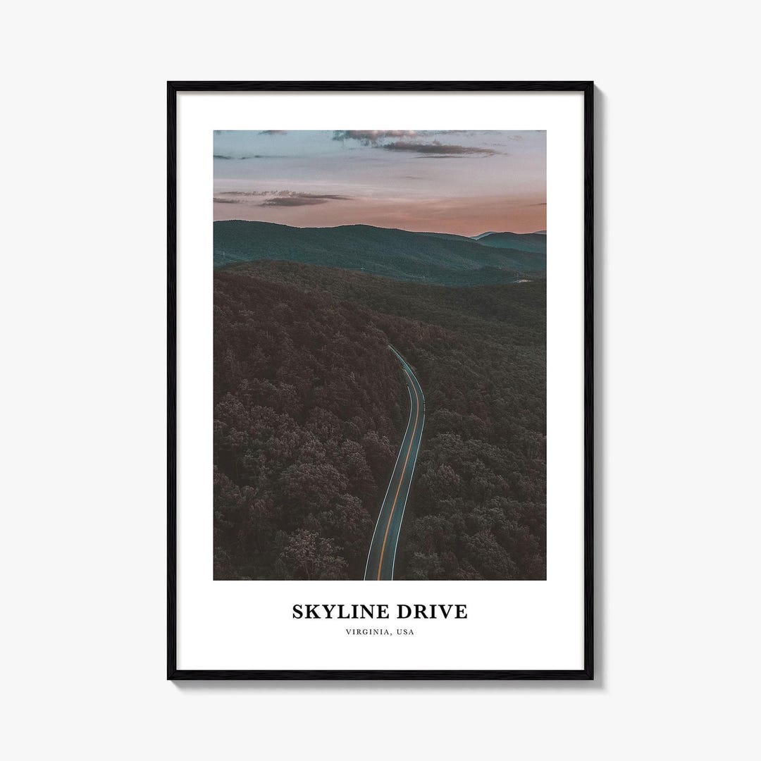 Skyline Drive Print, Skyline Drive Photo Poster, Skyline Drive Travel ...