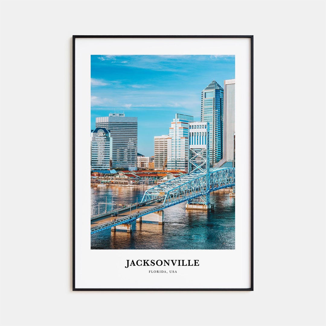 Jacksonville Print, Jacksonville Photo Poster, Jacksonville Travel Wall ...