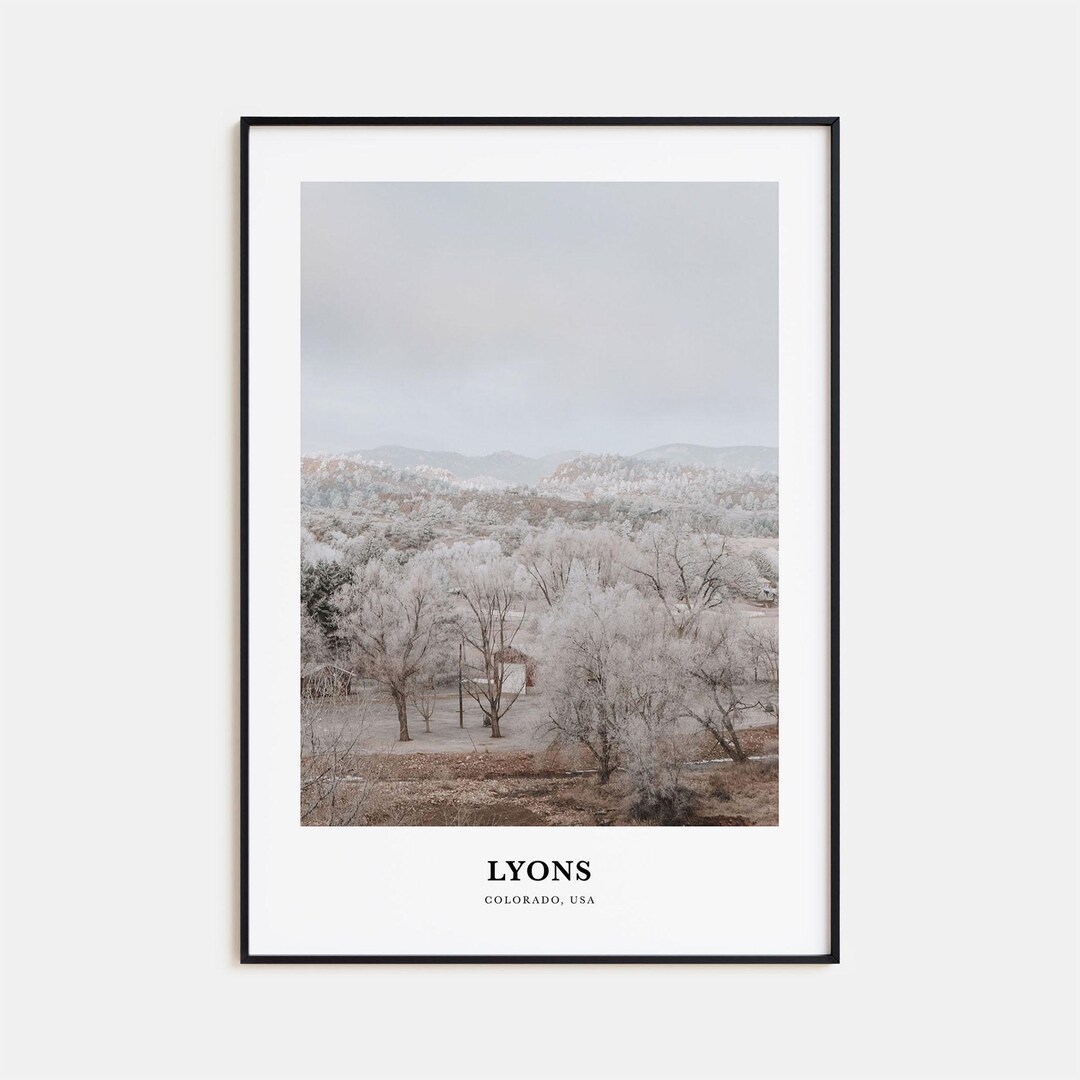Lyons Print, Lyons Photo Poster, Lyons Travel Wall Art, Lyons Map Print, Lyons Photography Print ...