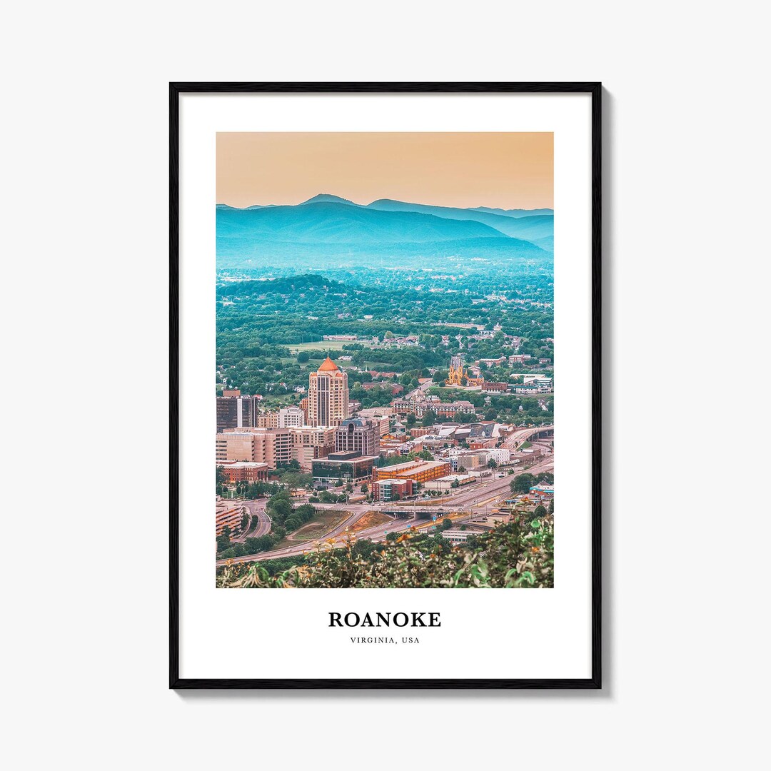 Roanoke Print, Roanoke Photo Poster, Roanoke Travel Wall Art, Roanoke ...