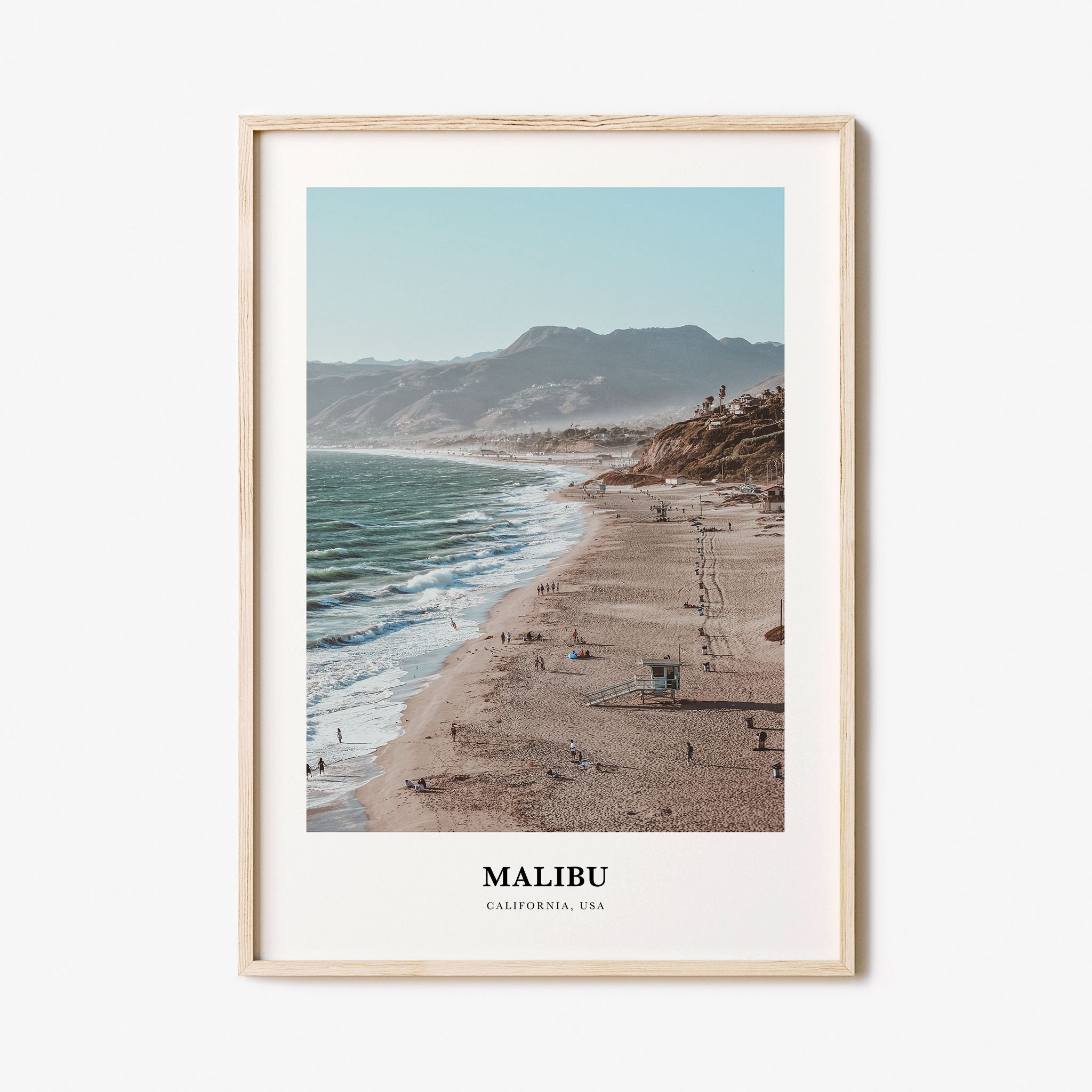 Malibu Print, Malibu Photo Poster, Malibu Travel Wall Art, Malibu Map ...