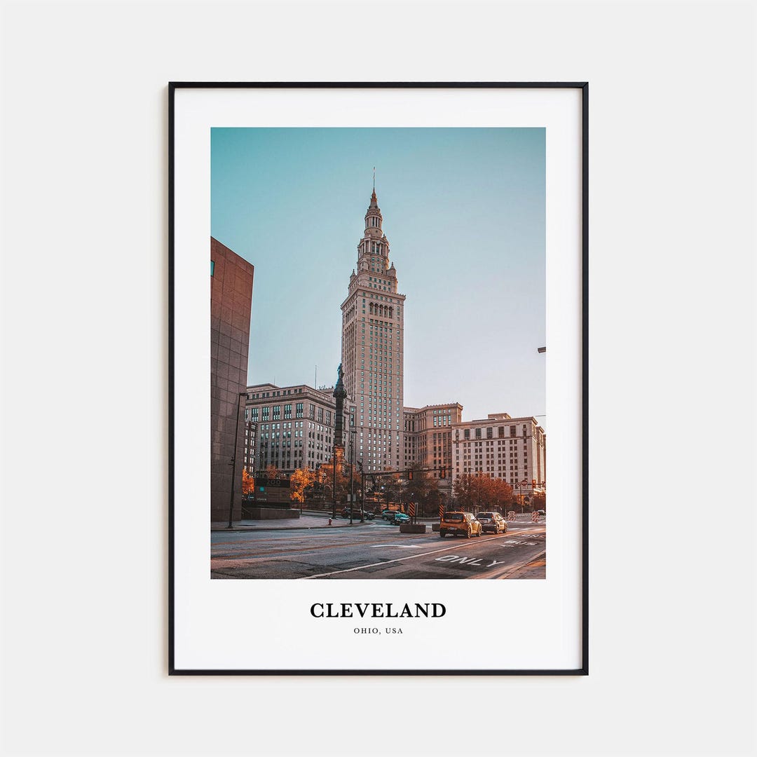 Cleveland Print No 1, Cleveland Photo Poster, Cleveland Travel Wall Art ...