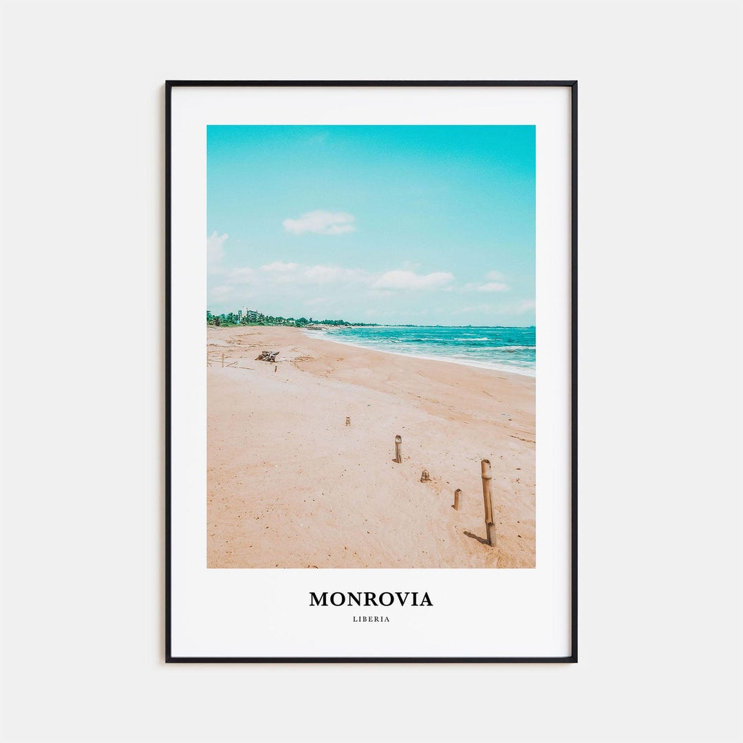 Monrovia Print No 1, Monrovia Photo Poster, Monrovia Travel Wall Art ...