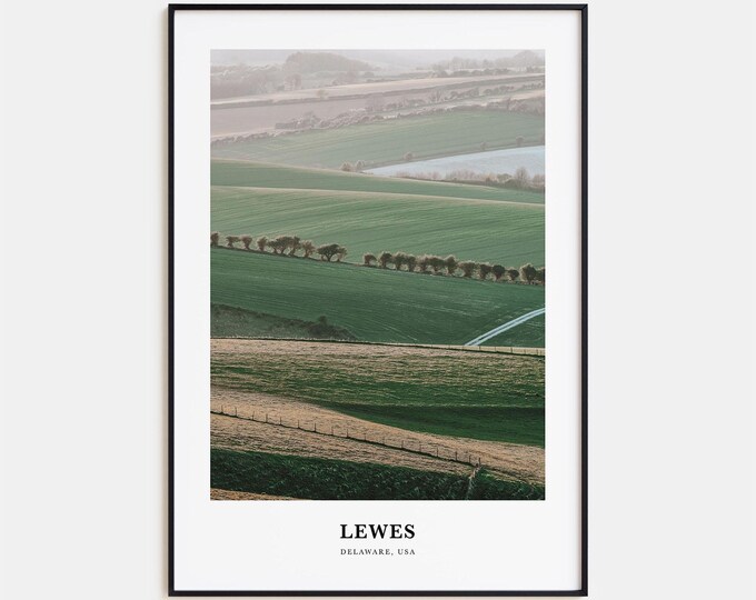 Lewes Print Black and White, Lewes Wall Art, Lewes Poster, Lewes Photo ...