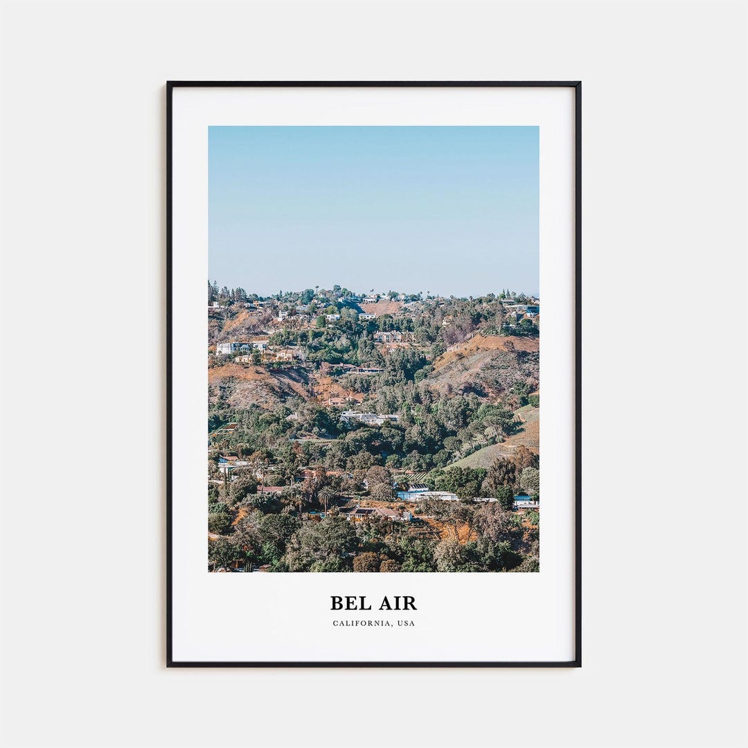 Bel Air Print, Bel Air Photo Poster, Bel Air Travel Wall Art, Bel Air ...
