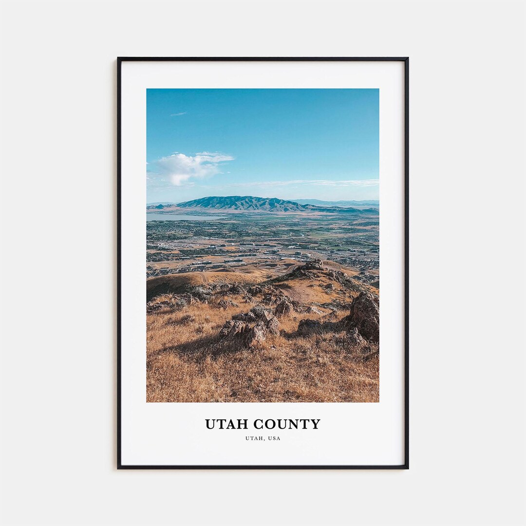 Utah County Print, Utah County Photo Poster, Utah County Travel Wall ...