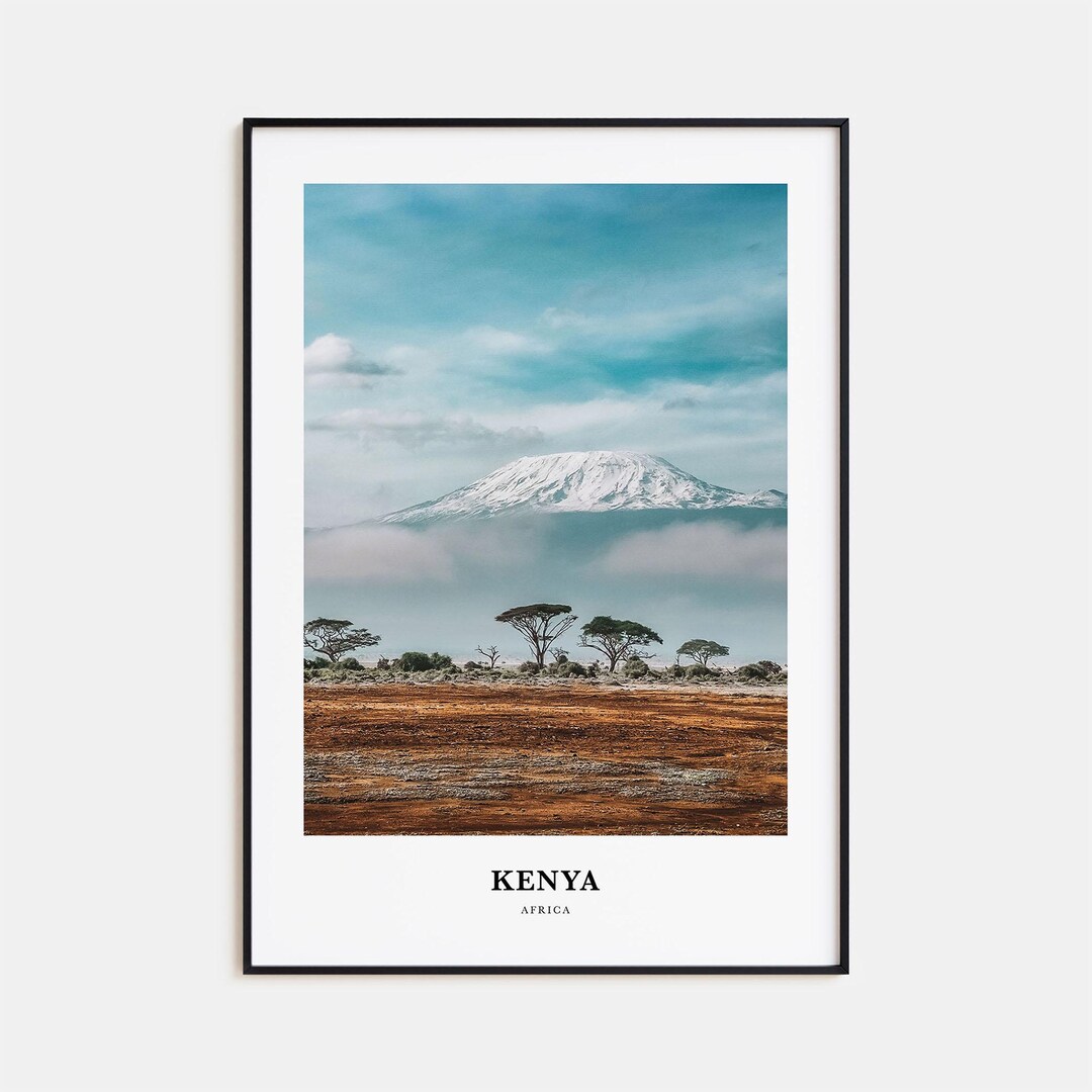 Kenya Print, Kenya Photo Poster, Kenya Travel Wall Art, Kenya Map Print ...