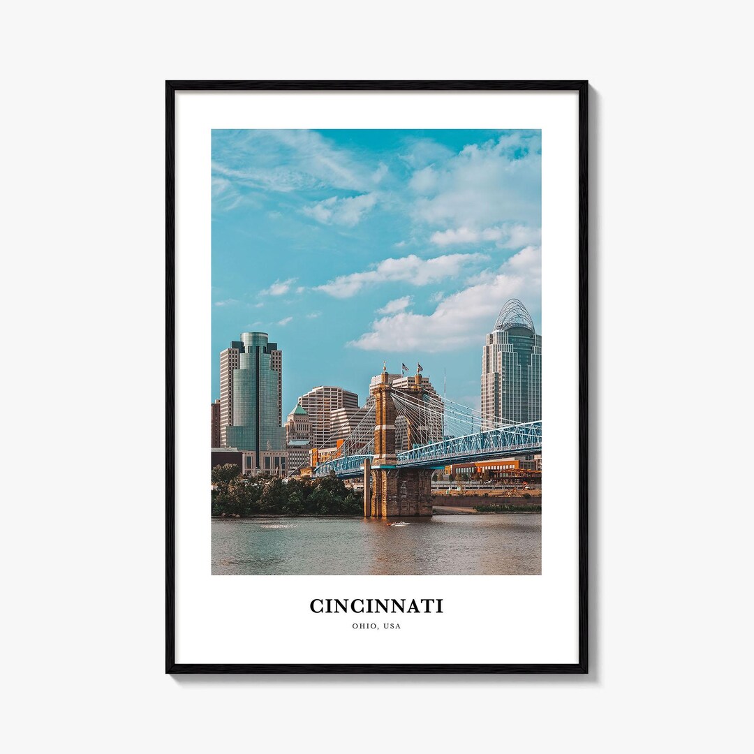 Cincinnati Print No 2, Cincinnati Photo Poster, Cincinnati Travel Wall ...
