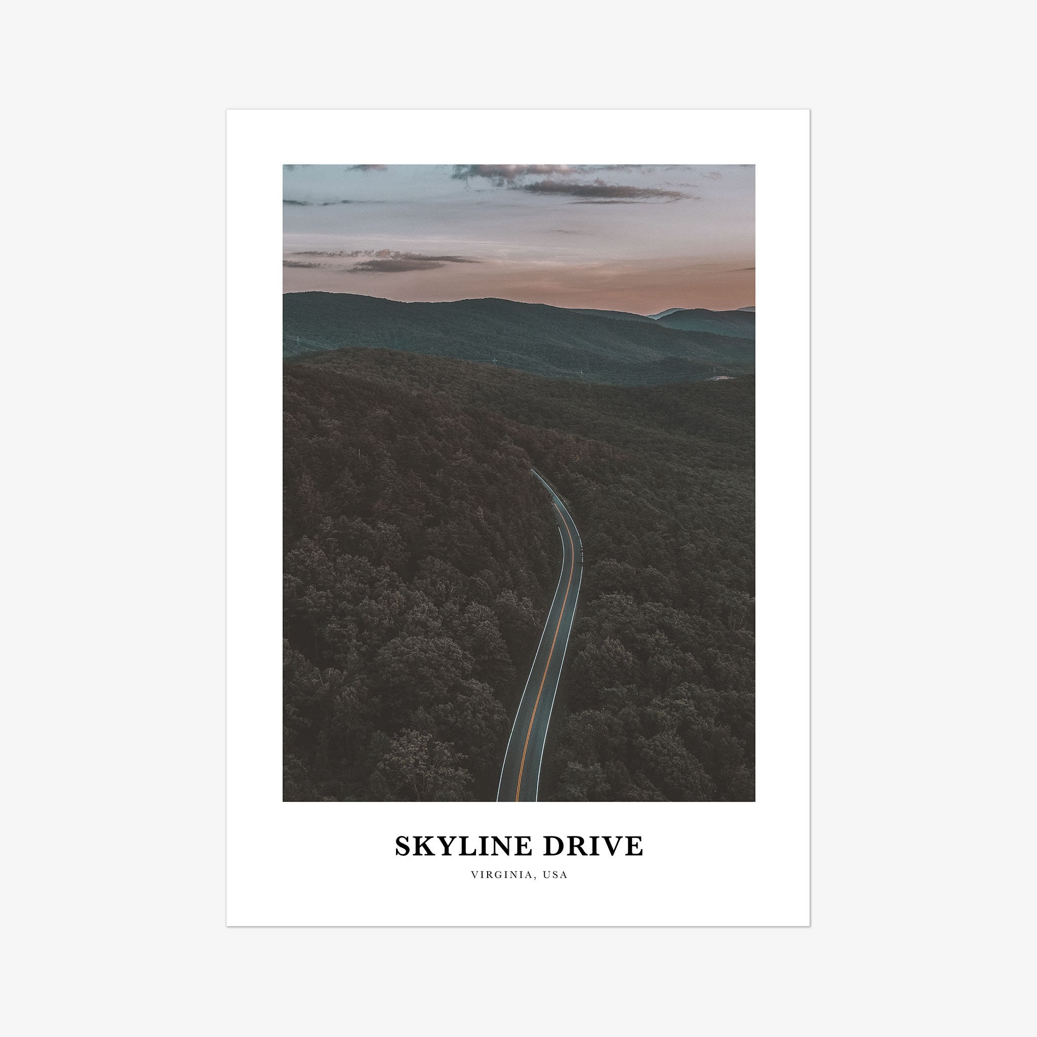 Skyline Drive Print Skyline Drive Photo Poster Skyline Drive - Etsy
