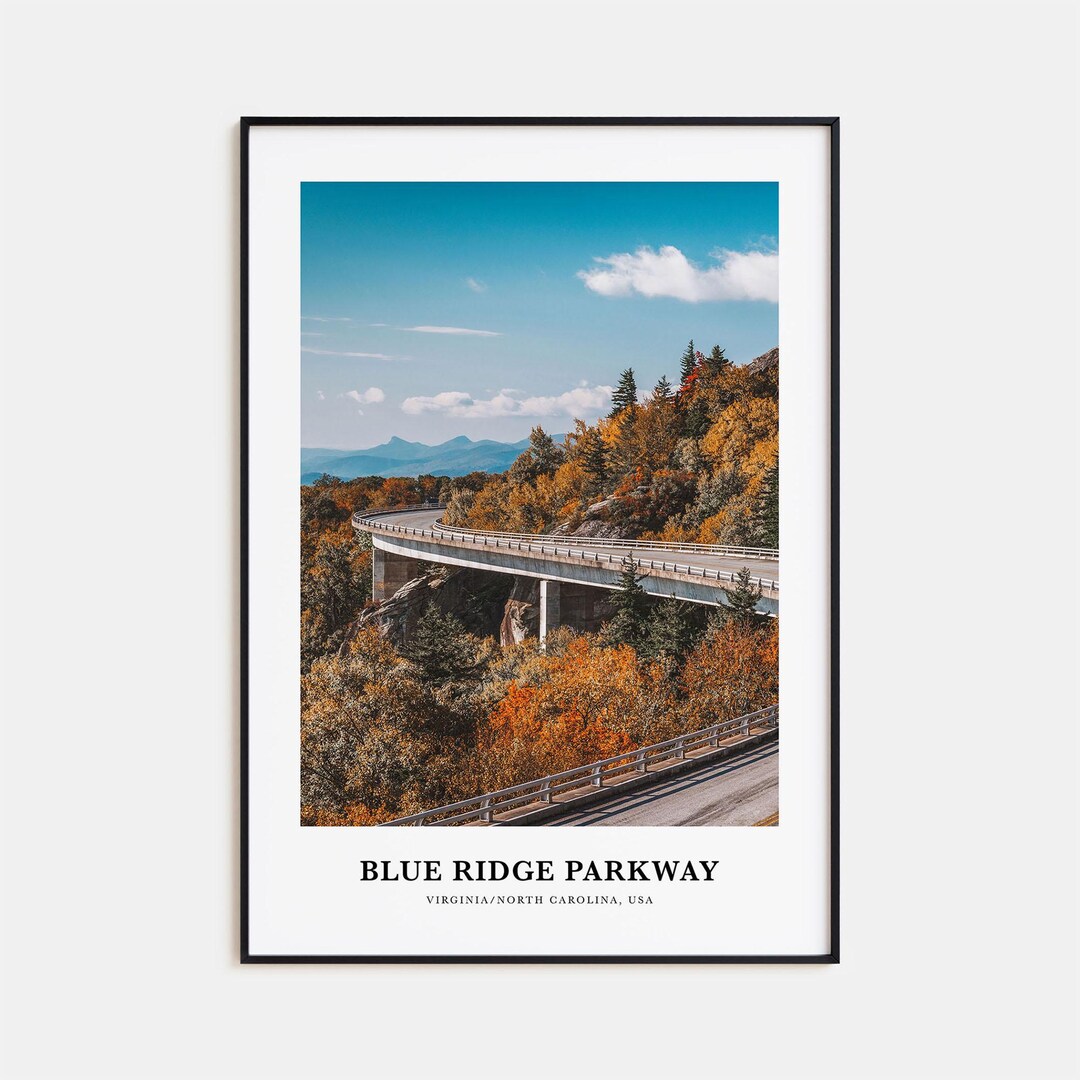 Blue Ridge Parkway Print, Blue Ridge Parkway Photo Poster, Blue Ridge ...