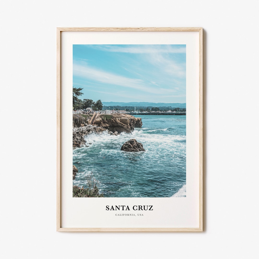 Santa Cruz Print No 2, Santa Cruz Photo Poster, Santa Cruz Travel Wall ...
