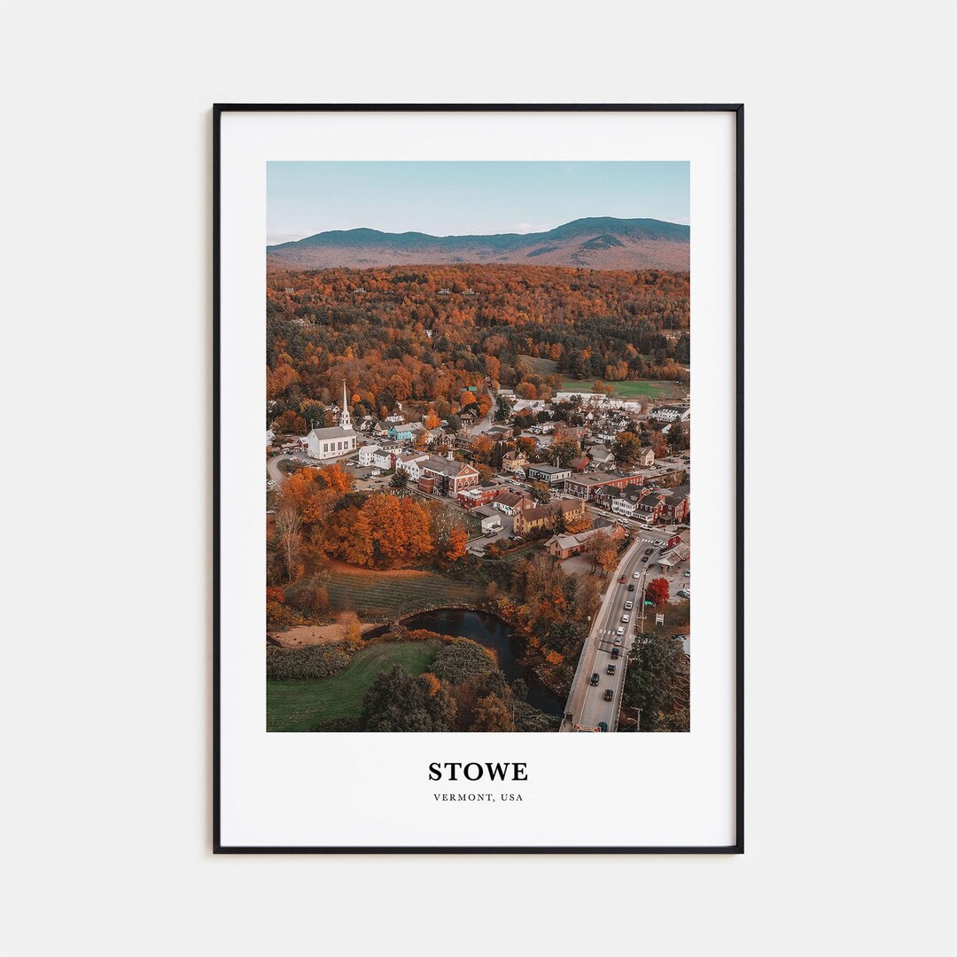 Stowe Print No 1, Stowe Photo Poster, Stowe Travel Wall Art, Stowe Map ...