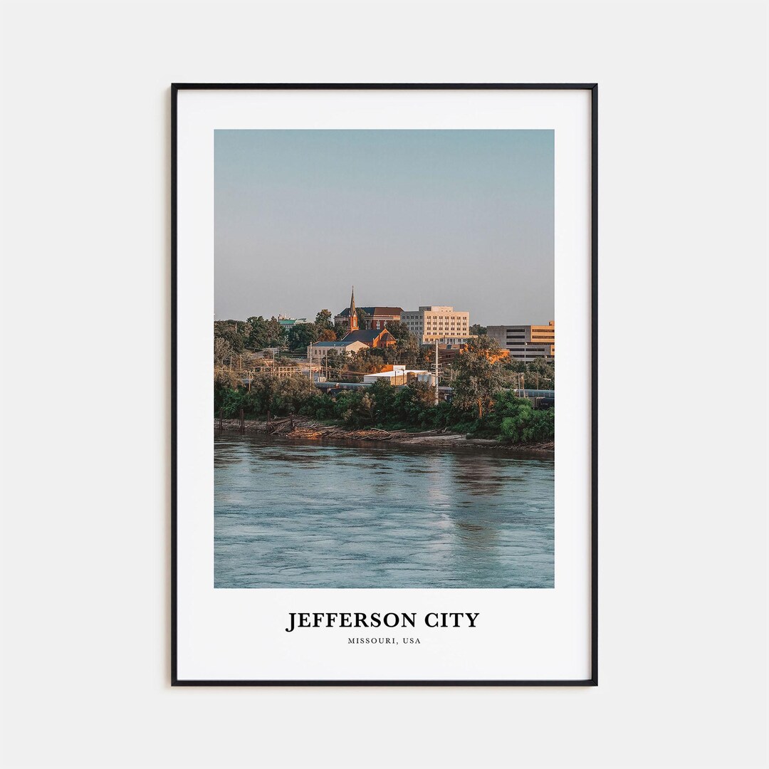 Jefferson City Print No 1, Jefferson City Photo Poster, Jefferson City ...