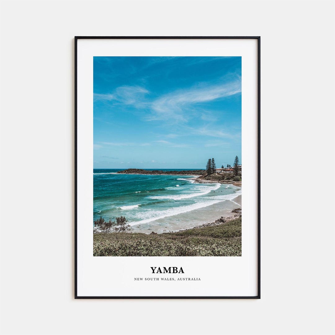 Yamba Print, Yamba Photo Poster, Yamba Travel Wall Art, Yamba Map Print ...