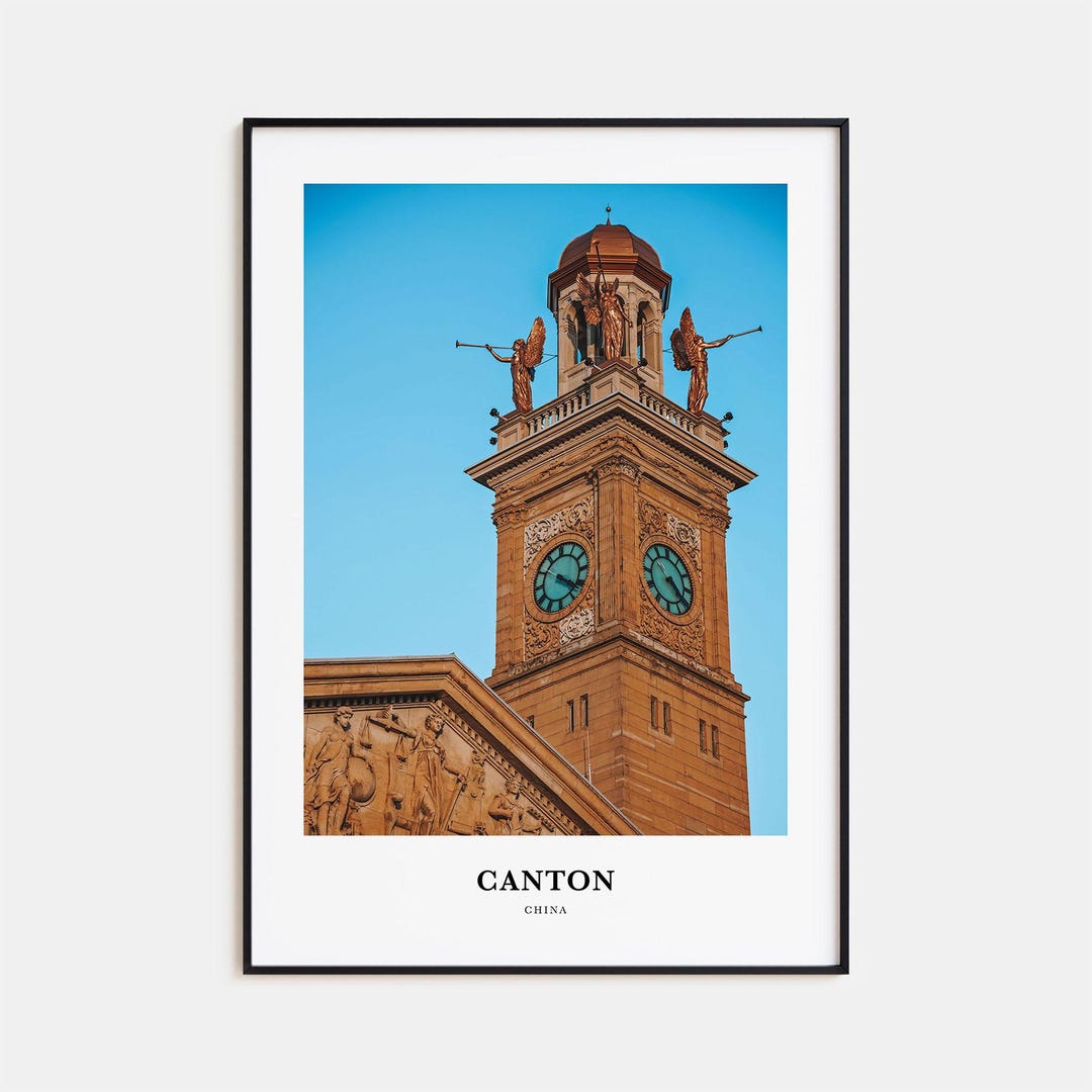 Canton Print, Canton Photo Poster, Canton Travel Wall Art, Canton Map ...