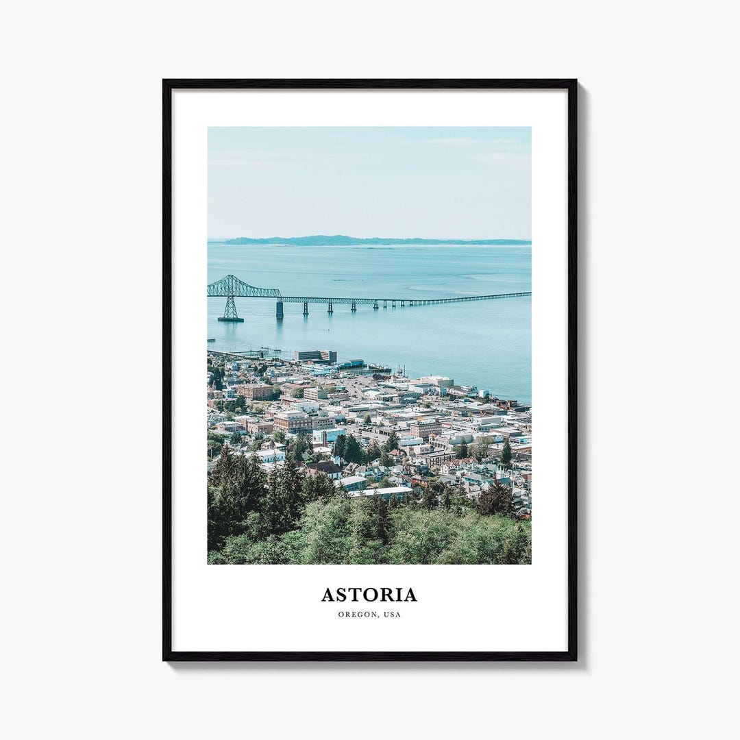 Astoria Oregon Photo Print, United States Travel Poster, Pacific ...