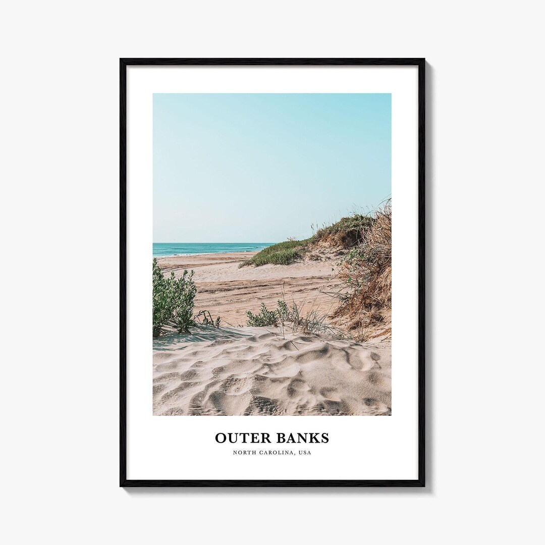 Outer Banks Photo Print, North Carolina Travel Poster, Atlantic Ocean ...