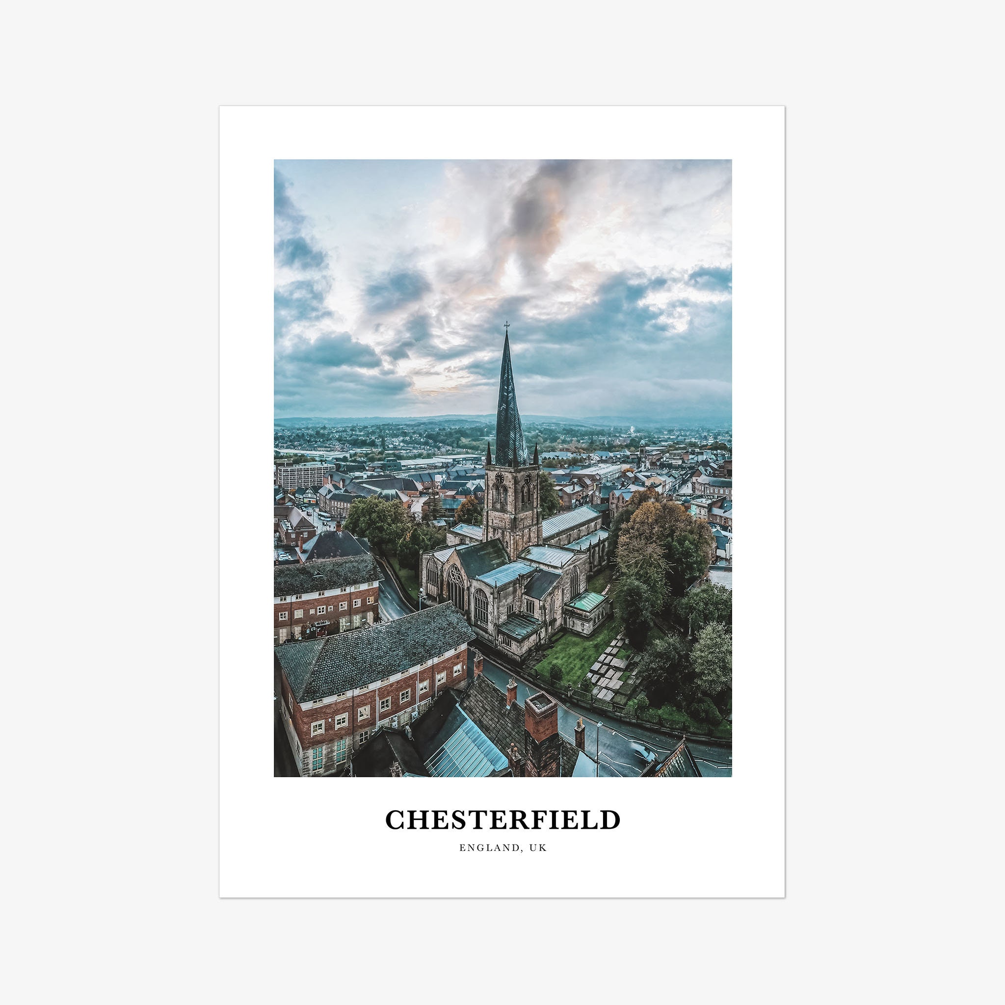Chesterfield Print, Chesterfield Photo Poster, Chesterfield Travel Wall ...