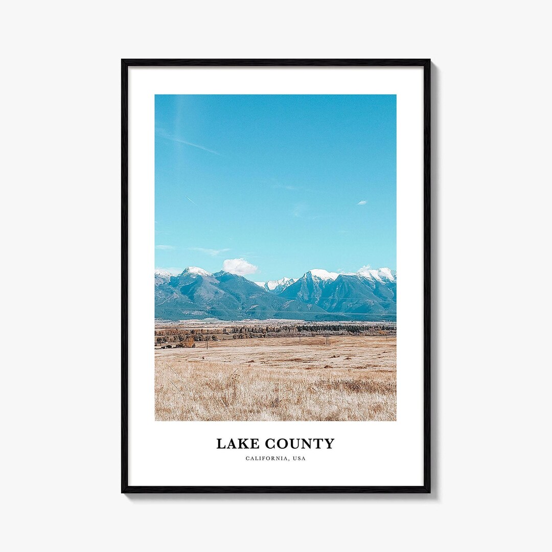 Lake County Print, Lake County Photo Poster, Lake County Travel Wall ...