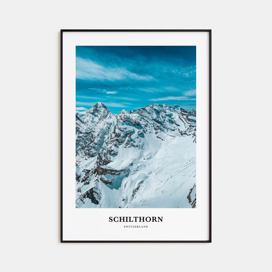 Schilthorn Print, Schilthorn Photo Poster, Schilthorn Travel Wall Art ...