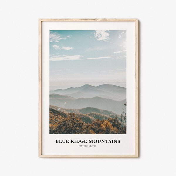 Blue Ridge Mountains Canvas - Etsy