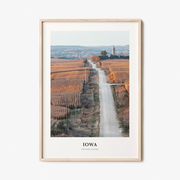 Iowa Print - Etsy
