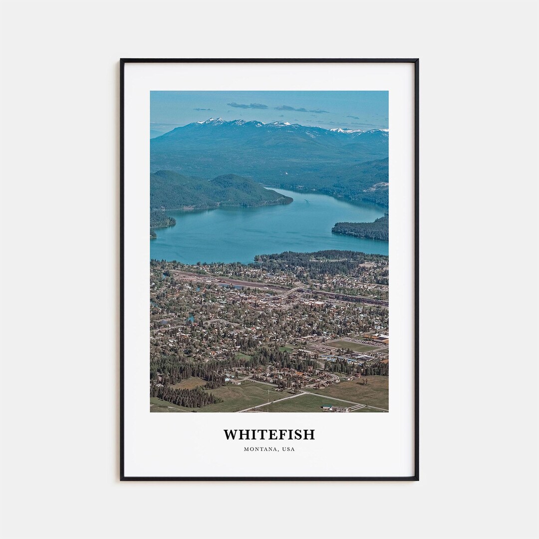 Whitefish Print, Whitefish Photo Poster, Whitefish Travel Wall Art ...