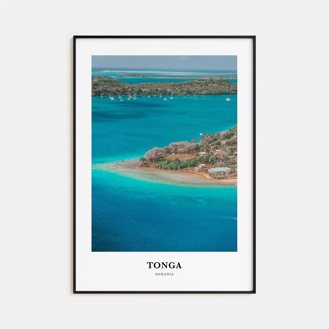 Tonga Print, Tonga Photo Poster, Tonga Travel Wall Art, Tonga Map Print ...