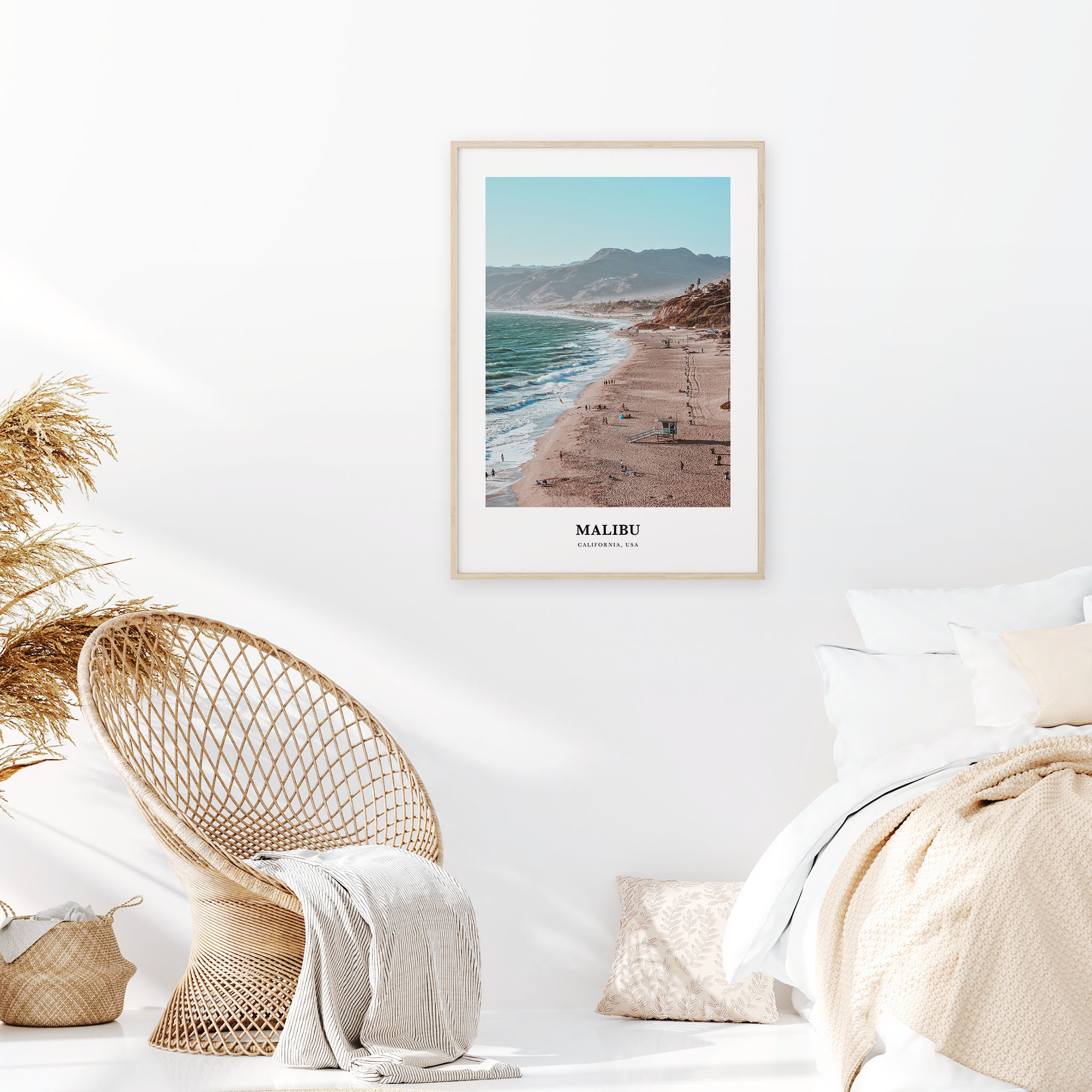 Malibu Print, Malibu Photo Poster, Malibu Travel Wall Art, Malibu Map ...