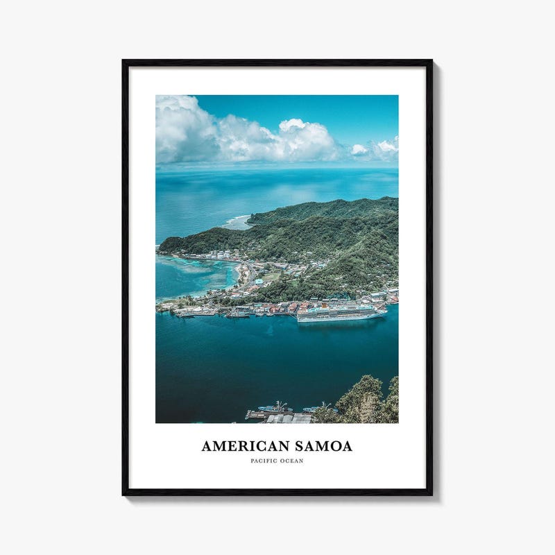 Samoa Ocean Print - Etsy