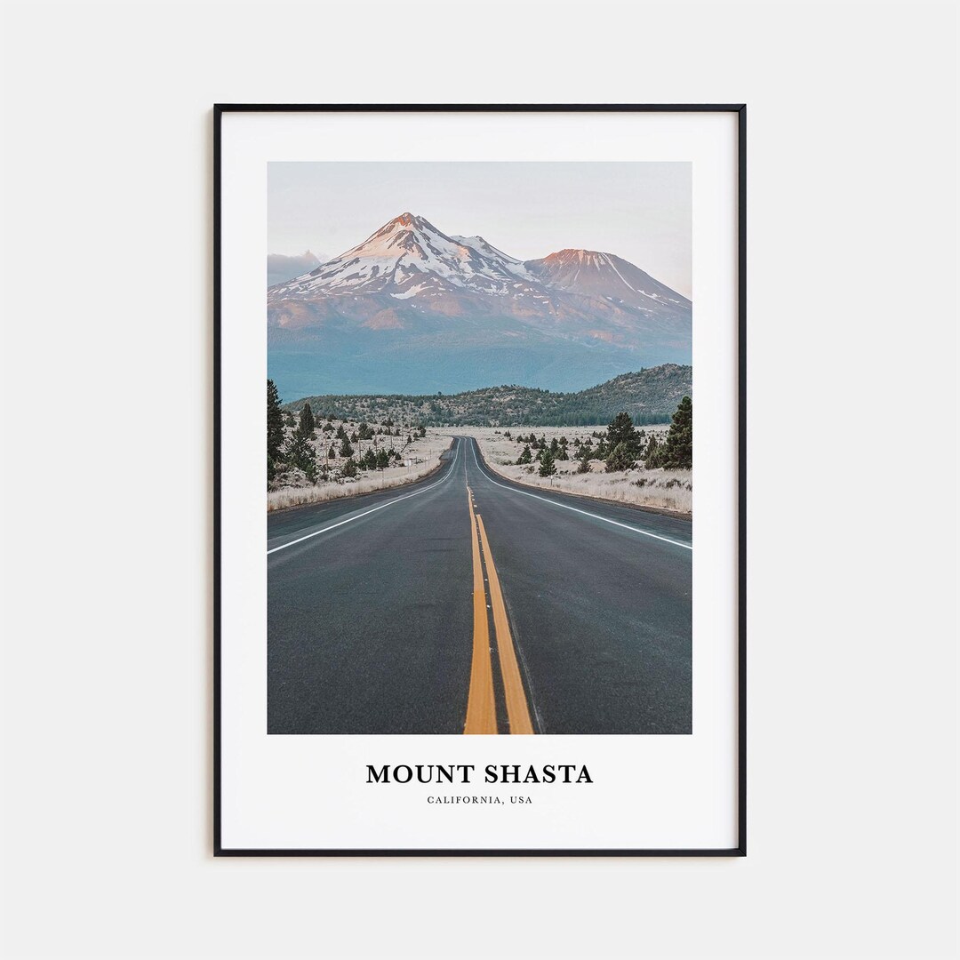Mount Shasta Print, Mount Shasta Photo Poster, Mount Shasta Travel Wall ...